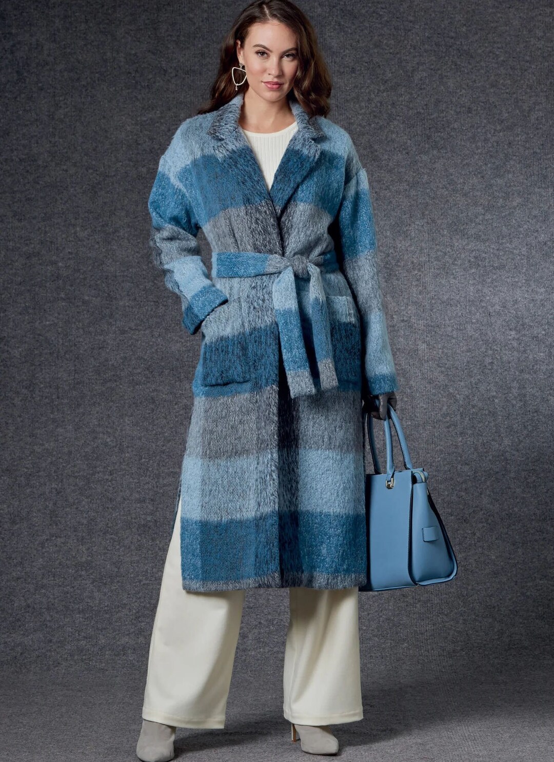 V1758 Vogue 1758 SEWING PATTERN Misses' Loose-fitting Lined Coat Vest ...