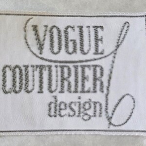 Vintage Clothing Labels Vogue Paris Original American Designer Original ...