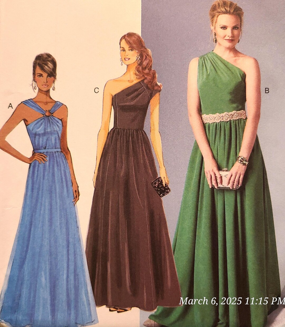 New OOP B5987 Sewing Pattern Misses' Special Occasion PROM Bridal ...