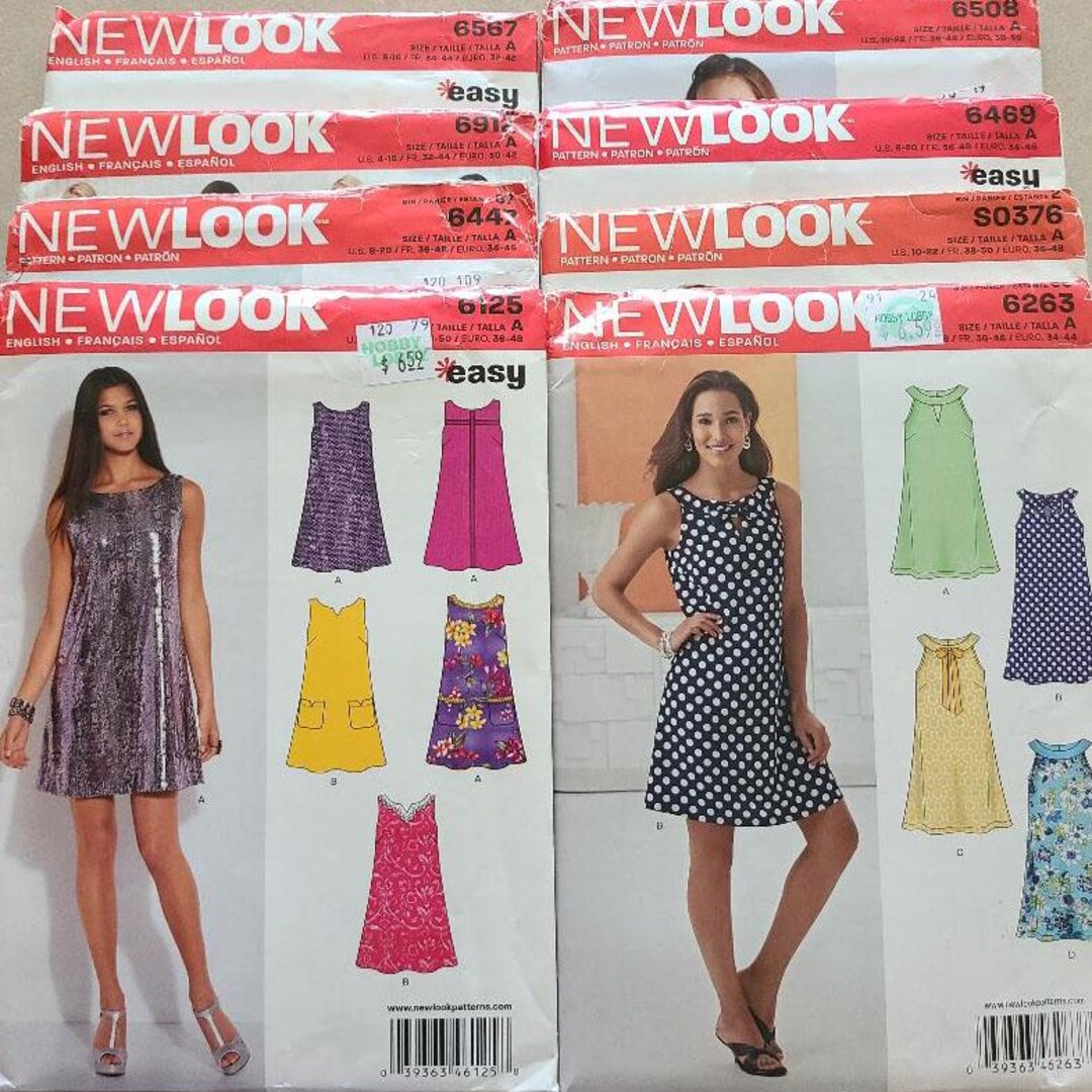 New Look Sewing Patterns for You to Choose Misses' Dresses Uncut Unused ...