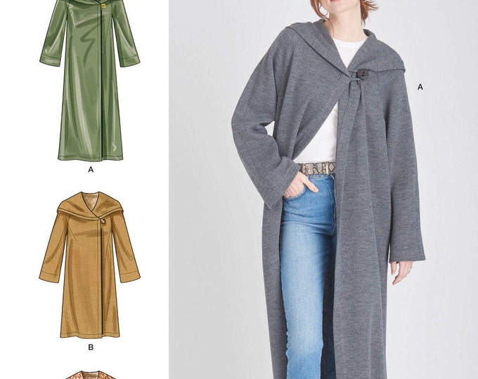 S9684 Sewing Pattern Misses' Hooded Coats & Jacket W/ Length Variations ...