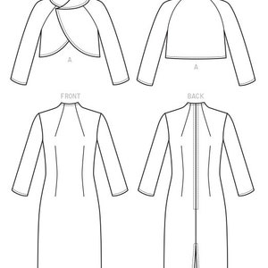 V9266 Vogue 9266 or Vogue 1736 Sewing Pattern Vintage Style of 1950's ...