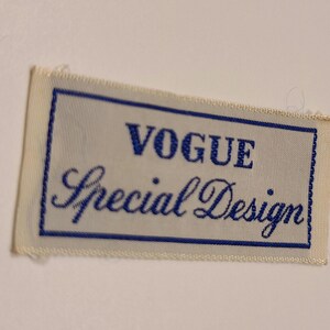 Vintage Clothing Labels Vogue Paris Original American Designer Original ...