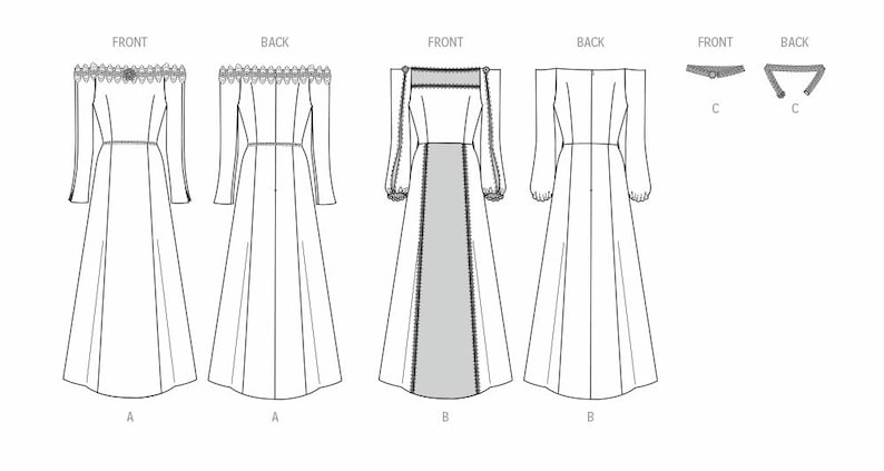 M8424 Sewing Pattern Misses' Costume Dress Daenerys Targaryen Mother of ...