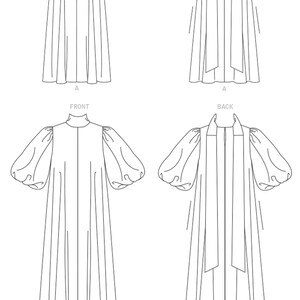 V1723 Vogue 1723 Sewing Pattern Loose-fitting Lined Pullover Dress ...