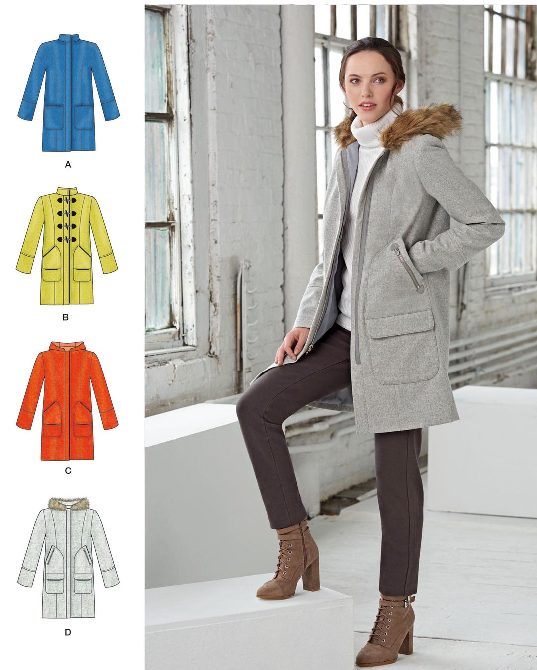 NEW S8470 Sewing Pattern Misses' Coats Sizes 6-14 or 16-24 Simplicity 8470 OOP - Etsy