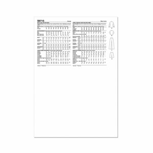 S9715 Sewing Pattern Misses' Skirt Pants Shorts Blouse Simplicity 9715 ...