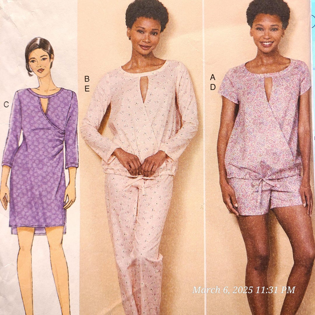 New EASY B6529 Sewing Pattern Women's Loungewear Nightwear Pajamas ...