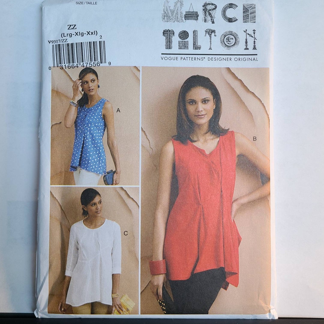 V9317 Vogue 9317 Sewing Pattern EASY Designer Marcy Tilton Loose ...