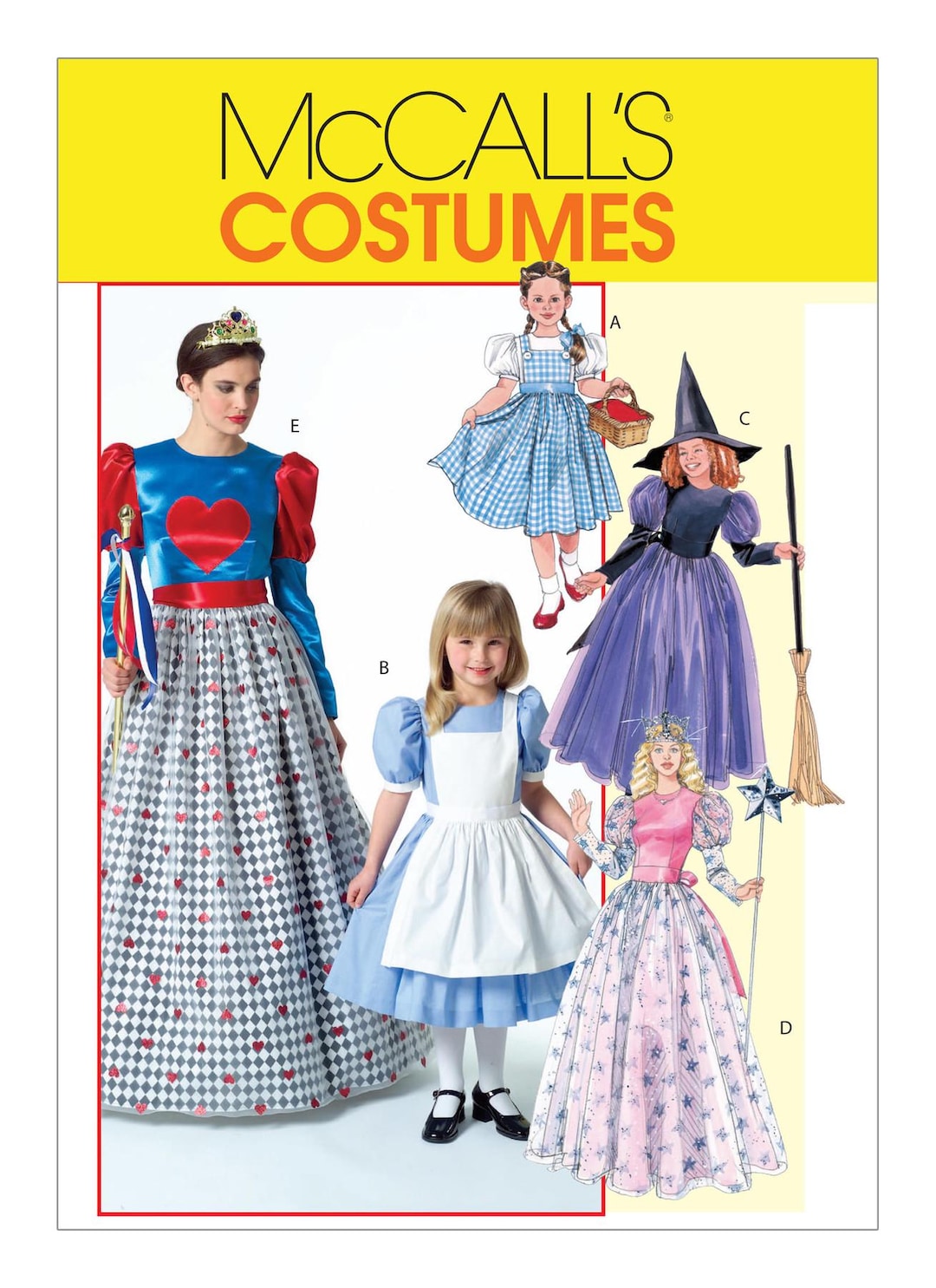 NEW M4948 SEWING Pattern Costumes Princess Dress Witch Glinda Dorothy ...