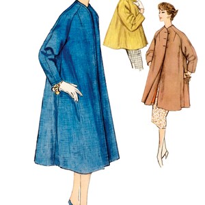 S9847 Sewing Pattern Misses' 1960s Style Vintage Retro Coats in 3 ...
