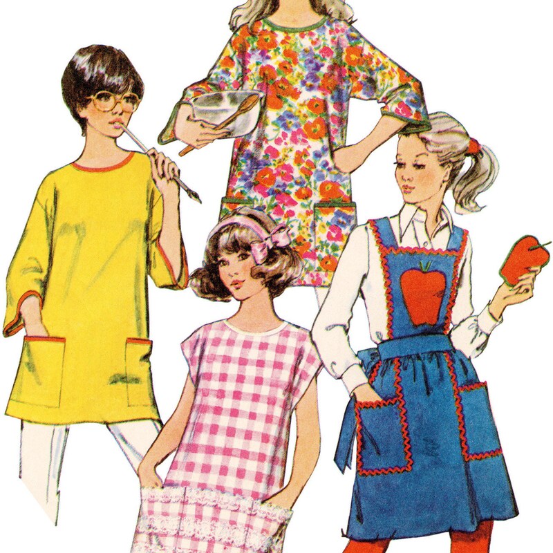 Smock Apron Pattern - Etsy