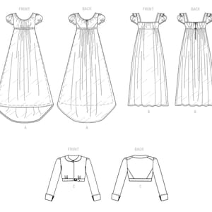M8132 Sewing Pattern Misses Historical 1812 Second Empire Era Costume ...