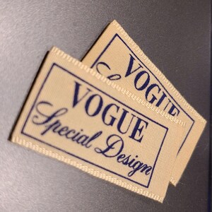 Vintage Clothing Labels Vogue Paris Original American Designer Original ...