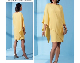 V1545 Vogue 1545 Sewing Pattern Designer Rebecca Valance Close-fitting ...