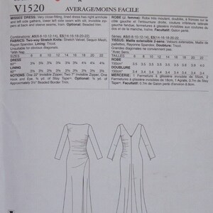 V1520 Vogue 1520 SEWING PATTERN Designer Badgley Mischka Special ...