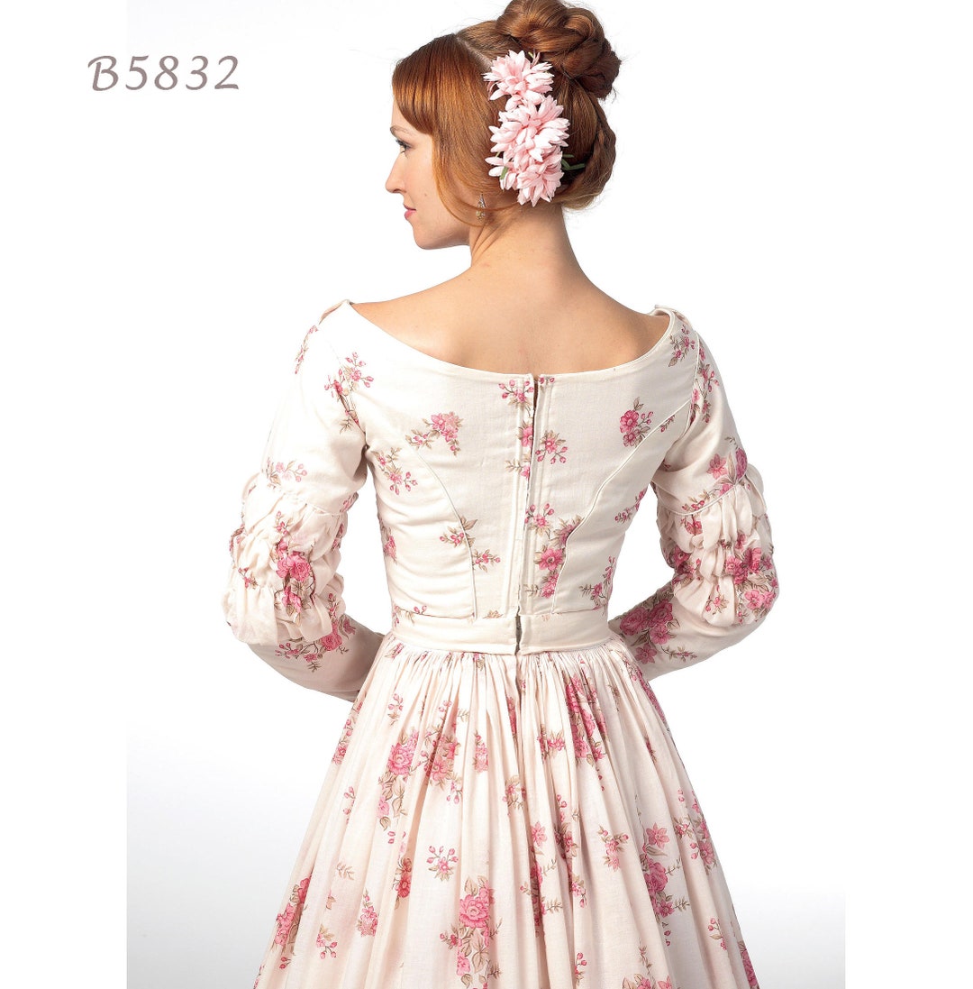 B5832 Sewing Pattern Historic Civil War 1860s Gone With the Wind ...