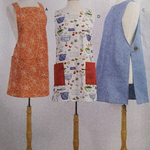 K4281 K4300 K4298 Kwik Sew Sewing Pattern Garden Kitchen Aprons 3 ...