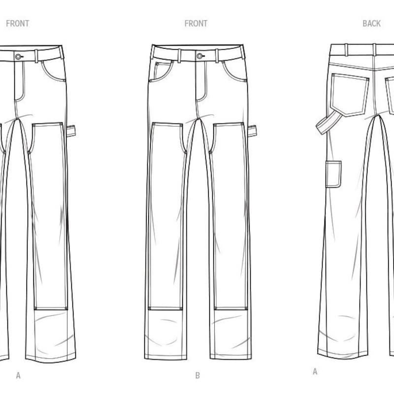 Mens Jeans Pattern - Etsy