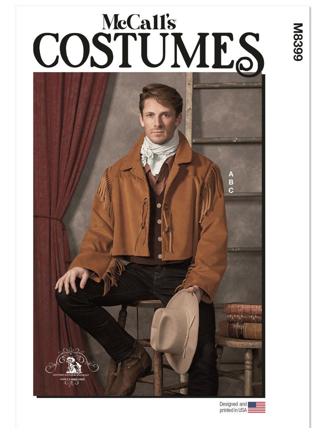 M8399 Mccall's Sewing Pattern Men's Costume Western Wild West Cowboy ...