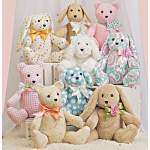 Sewing Pattern Classic Teddy Bears Bunnies Simplicity 8044 Simplicity ...