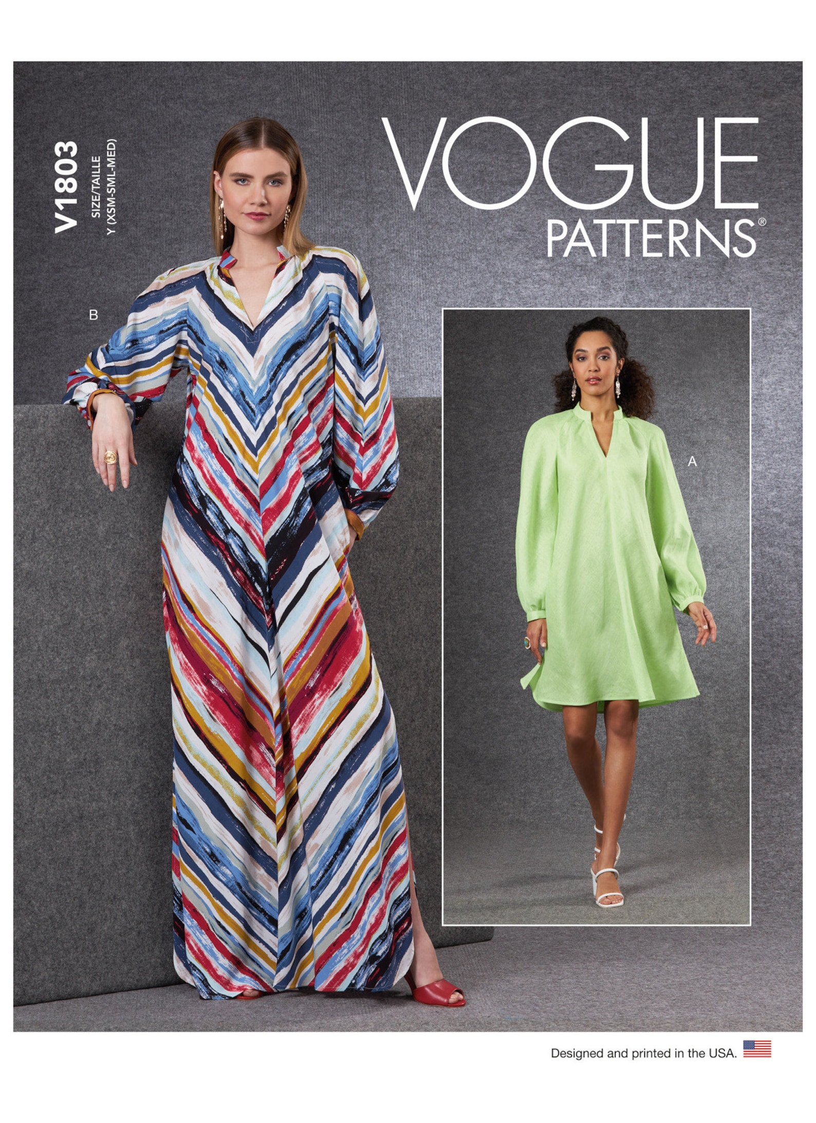V1803 Vogue 1803 Sewing Pattern Misses' Very Loose-fitting Bias Cut ...