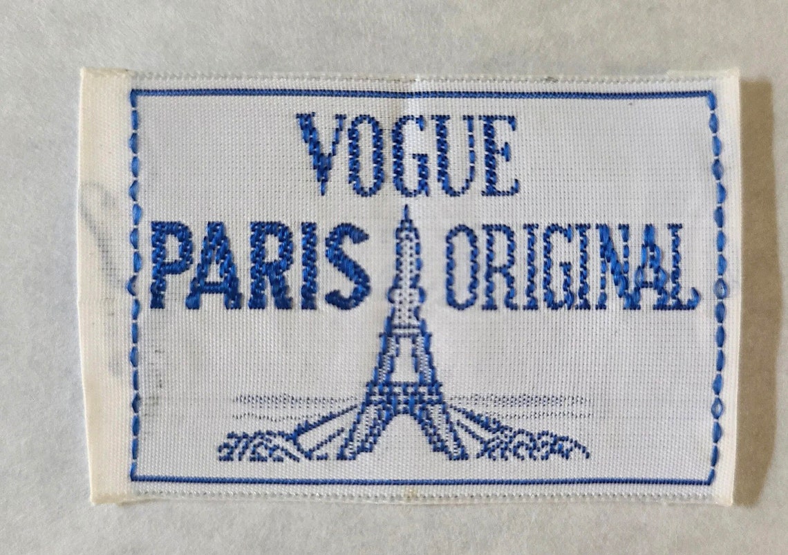 Vintage Clothing Labels Vogue Paris Original American Designer Original ...