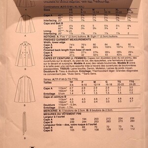 New V2064 Vogue 2064 Sewing Pattern Misses' Cape Coat Sizes XS-XXL - Etsy