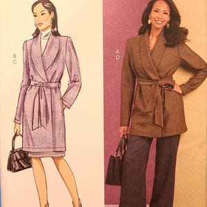 NEW Sewing Pattern Misses' Coats Butterick B6919 B6868 B6604 B6385 ...