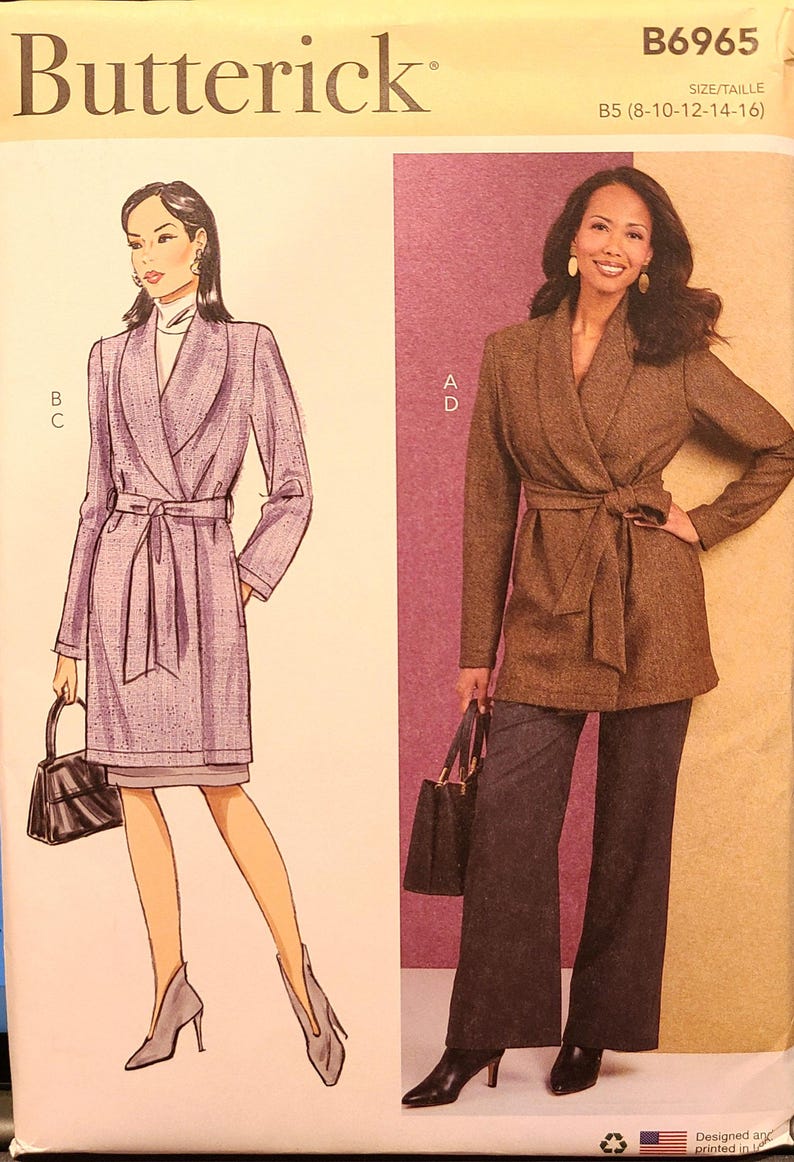 NEW Sewing Pattern Misses' Coats Butterick B6919 B6868 B6604 B6385 ...