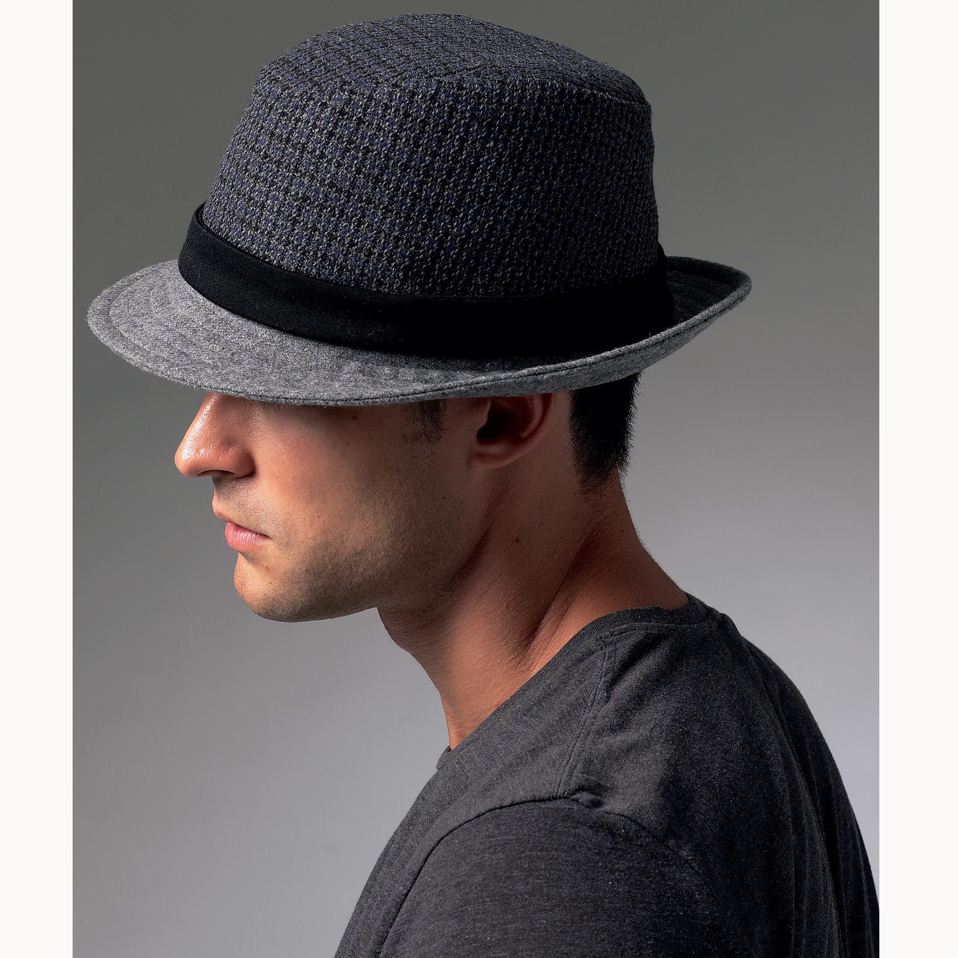 V8869 Vogue 8869 Sewing Pattern 5 Mens' Lined Ivy Cap Brimmed Fedora ...
