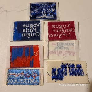 Vintage Clothing Labels Vogue Paris Original American Designer Original ...