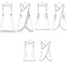 K4301 Kwik Sew 4301 or S9312 Simplicity 9312 Sewing Pattern Misses' Wraparound Aprons 3 Styles ...