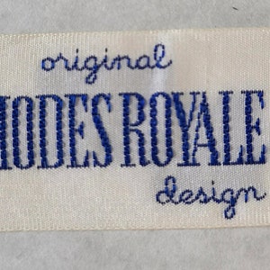 Vintage Clothing Labels Vogue Paris Original American Designer Original ...