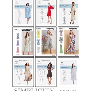 Sewing Pattern Dresses Sizes 6-22(24) Your Choice S8910 S8832 S8833 ...