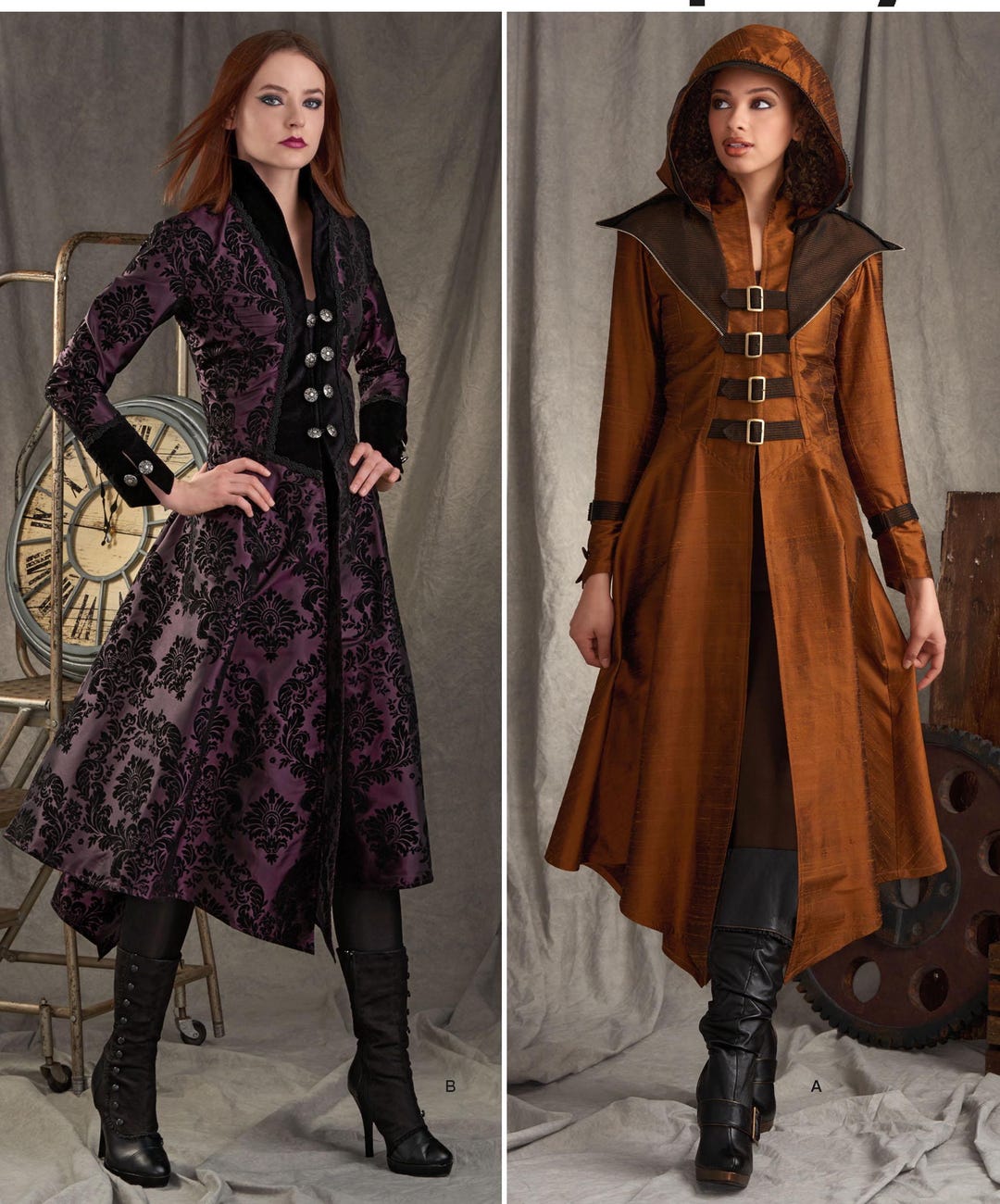 NEW S8769 Sewing Pattern Misses' Fantasy Costume Hooded Coats ...