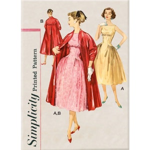 S8731 Sewing Pattern Vintage 1950s Dress Coat Simplicity 8731 Sizes 6 ...