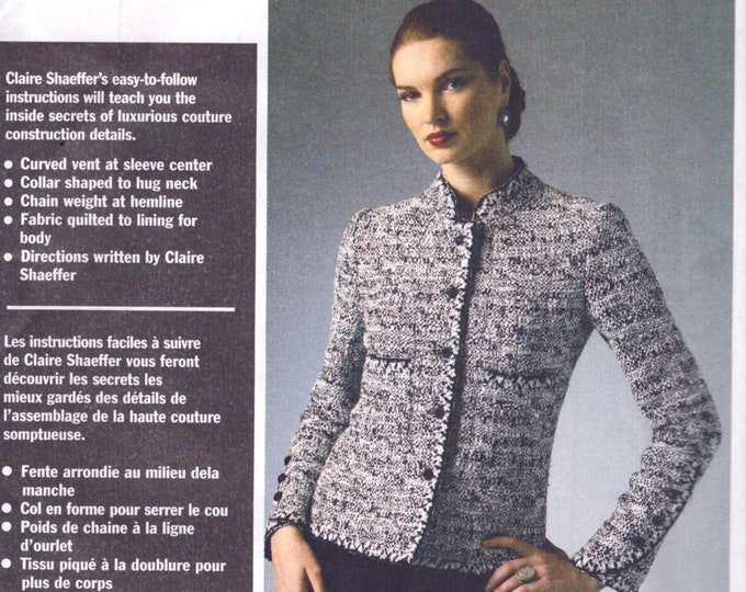 V8991 Vogue 8901 SEWING PATTERN Semi-fitted Lined Jacket Claire ...
