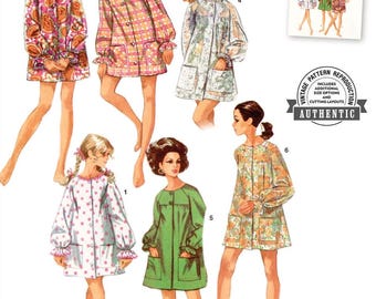 S9594 Sewing Pattern VTG 1960s Jiffy Easy Dresses Simplicity 9594 Sizes ...