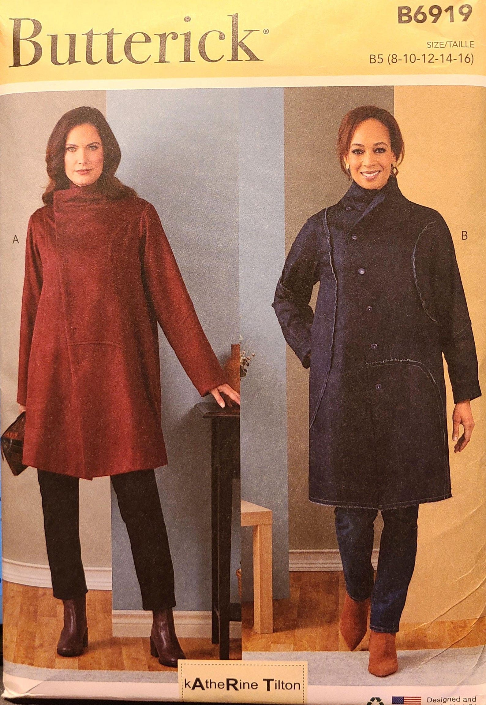 NEW Sewing Pattern Misses' Coats Butterick B6919 B6868 B6604 B6385 ...