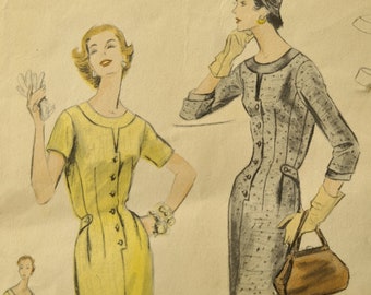 1950s Vogue Dress - Etsy