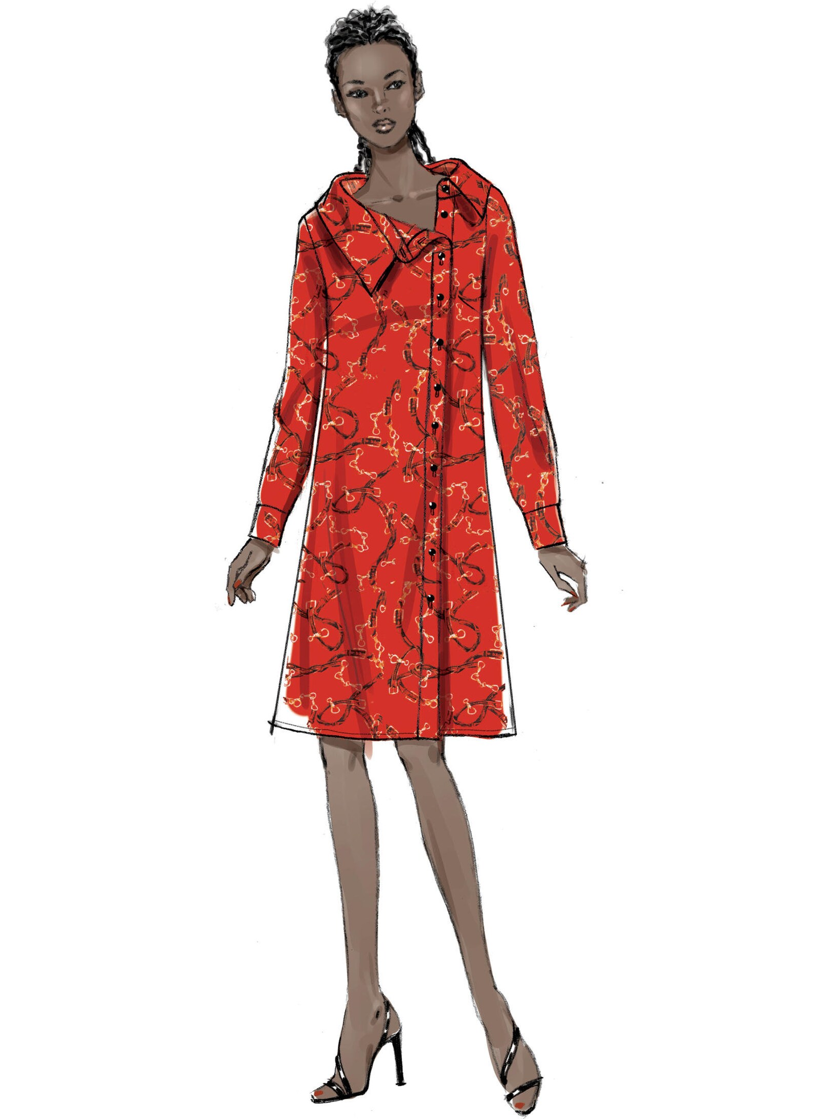 V9370 Vogue 9370 SEWING PATTERN Misses' Tunic Dress in 2 Lengths EASY ...