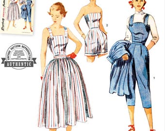 V1863 Vogue 1863 Sewing Pattern Vintage 1950's Design 1949 Double ...