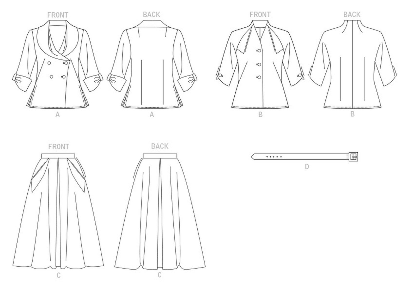 V1863 Vogue 1863 Sewing Pattern Vintage 1950's Design 1949 Double ...