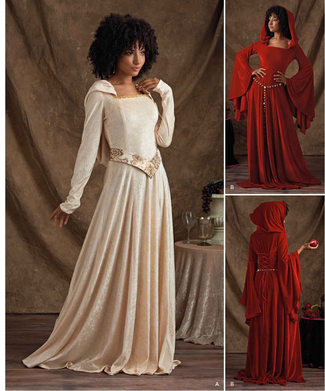 S8866 Sewing Pattern Halloween Cosplay Misses' Costumes Renaissance ...