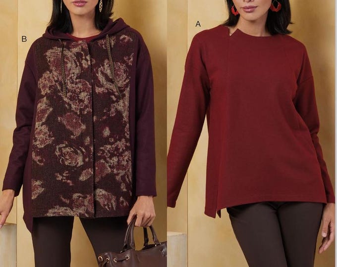 NEW V2067 Sewing Pattern Marcy Tilton Jacket Knit Top Sizes XS-XXL ...