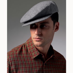 V8869 Vogue 8869 Sewing Pattern 5 Mens' Lined Ivy Cap Brimmed Fedora ...