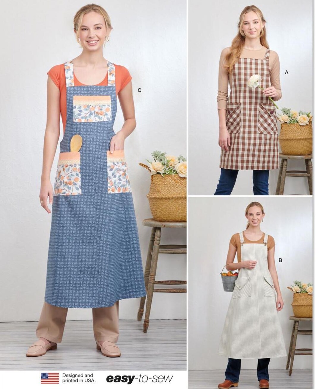 NEW S9938 Sewing Pattern Simplicity 9938 Misses' Kitchen Garden Very ...