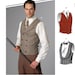 B3072 Sewing Pattern Men's Costume Coat Shirt Vest Hat Early American ...