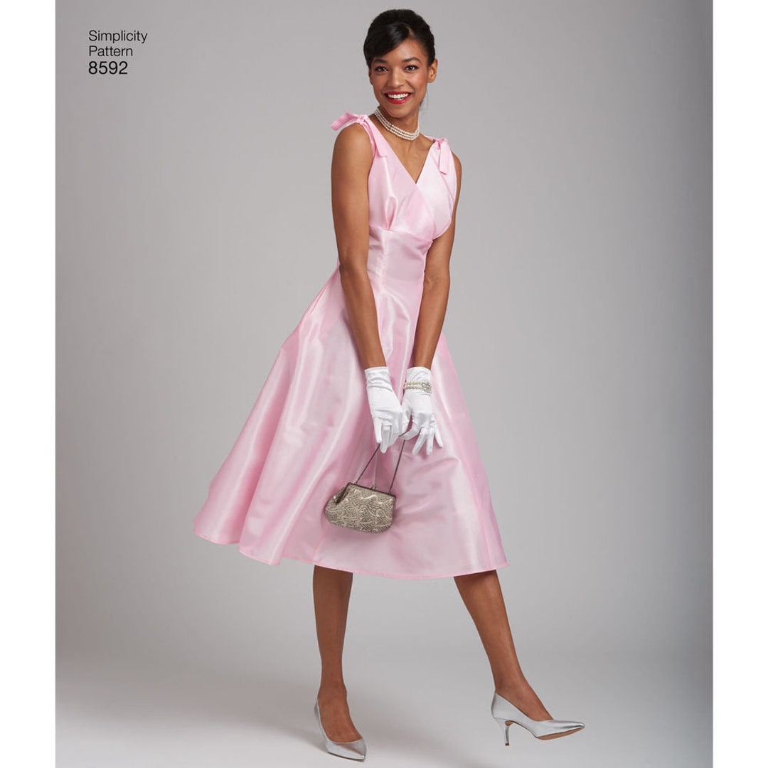 S8592 Sewing Pattern Vintage 1950s Dress Simplicity 8592 Sizes 10-18 ...